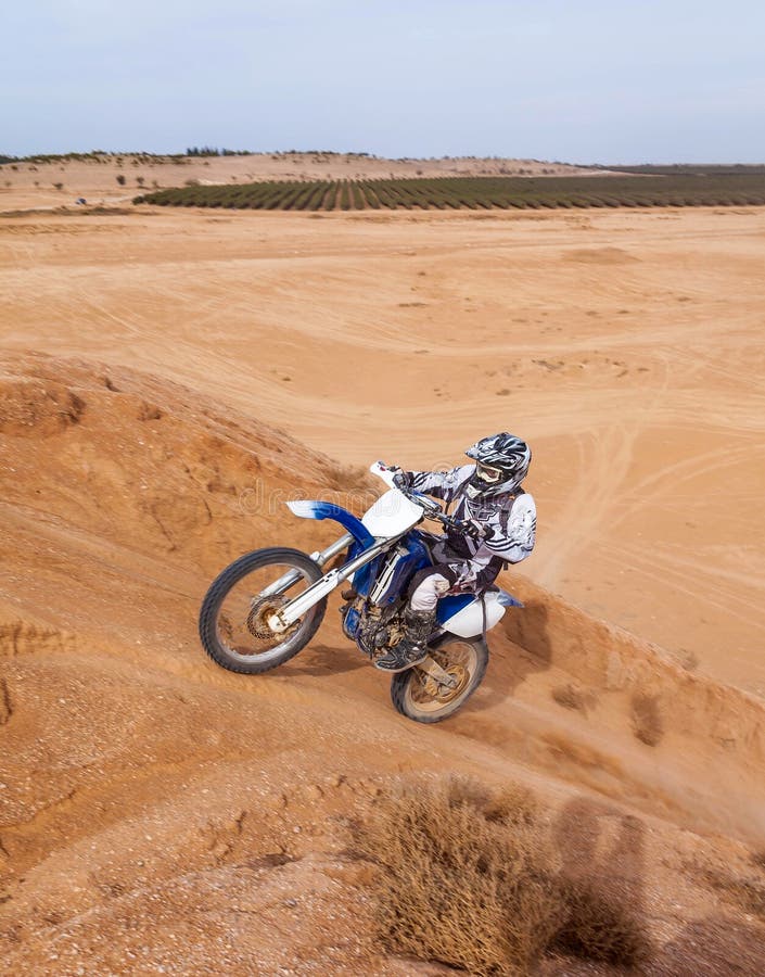 Racer on Motorcycle Rides into the Mountain Stock Photo - Image of moto ...