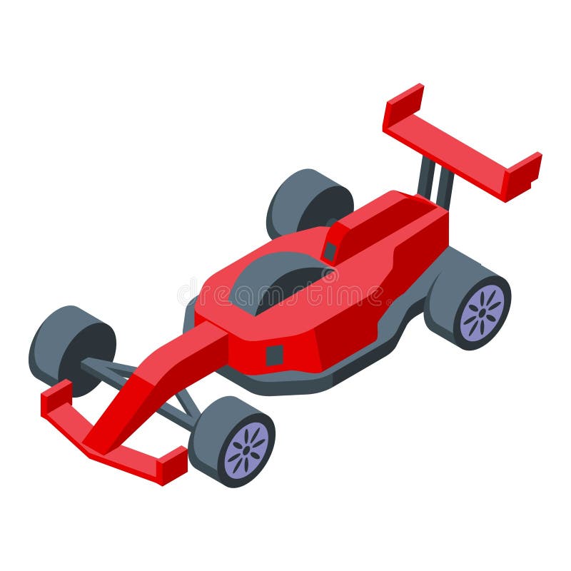 Racer Pit Stop Icon Isometric Vector. Car Team Stock Illustration ...