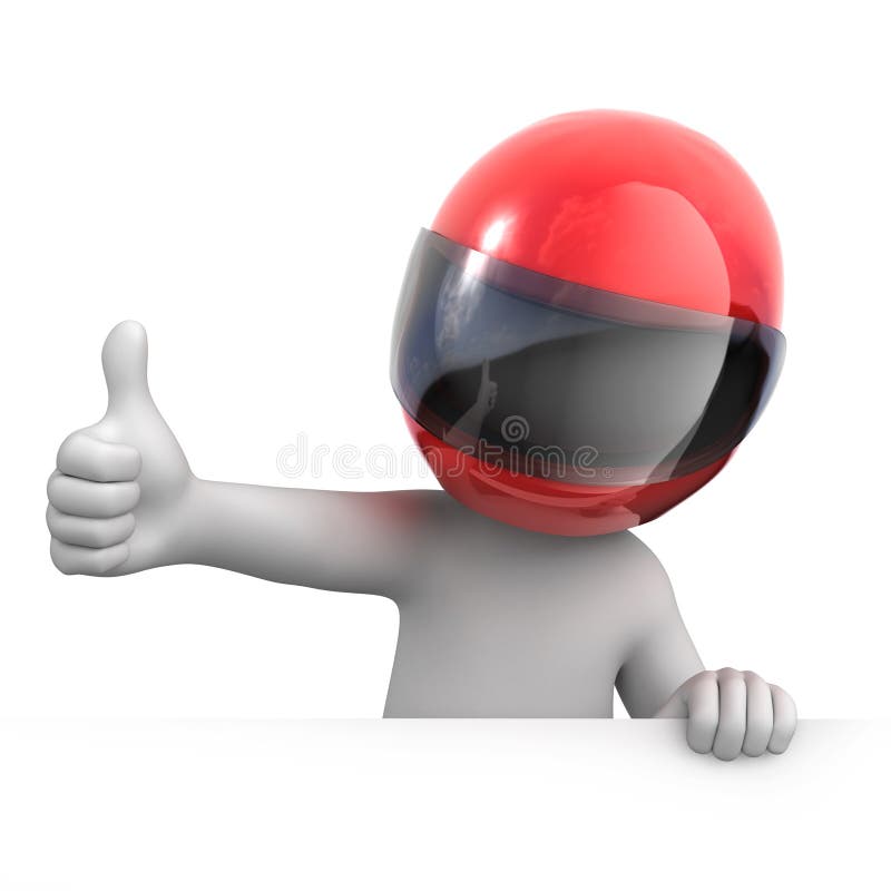Racer with thumb up stock illustration. Illustration of positive - 35148596