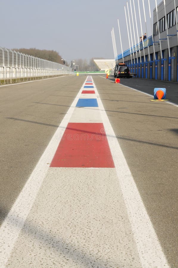 Finish Line of a Racetrack stock image. Image of grand - 51674393