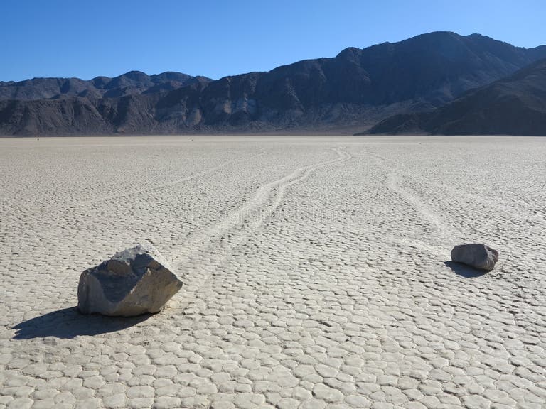 Racetrack Playa Rocks stock image. Image of death, amazing - 29374921
