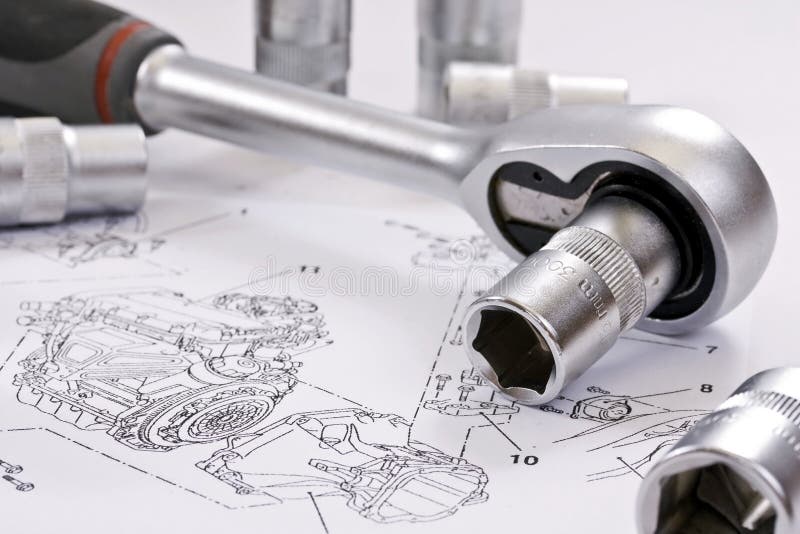 Rachet and sockets stock photo. Image of service, maintenance - 10287132