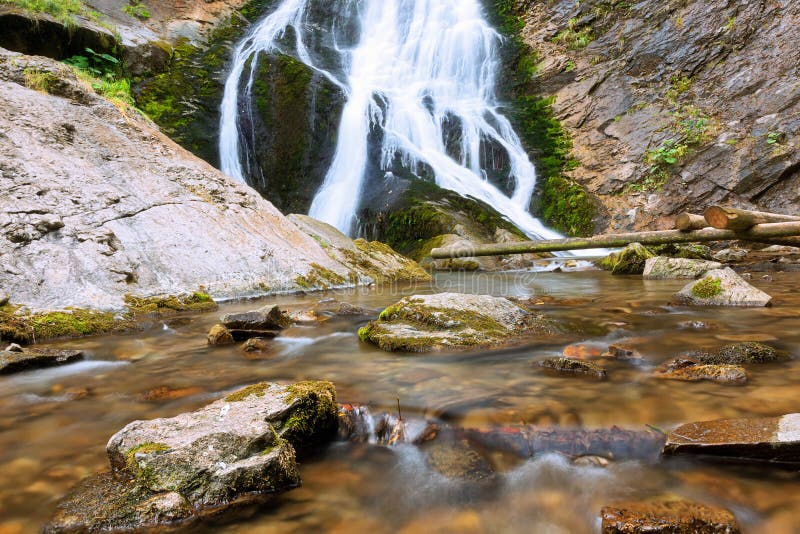 Rachitele Waterfall in Transylvania, Romania Stock Photo - Image of ...