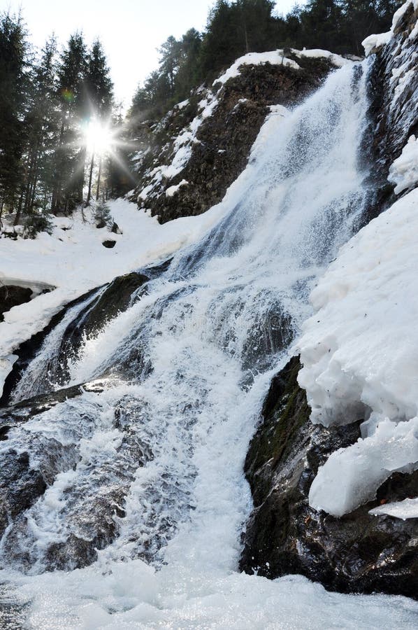 Rachitele Waterfall in Transylvania, Romania Stock Photo - Image of ...