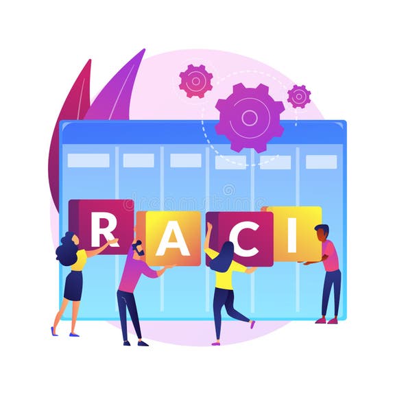 RACI Matrix Abstract Concept Vector Illustration. Stock Vector ...