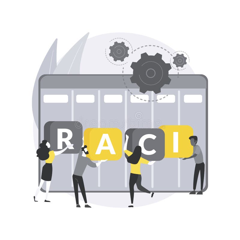 RACI Matrix Abstract Concept Vector Illustration. Stock Vector ...