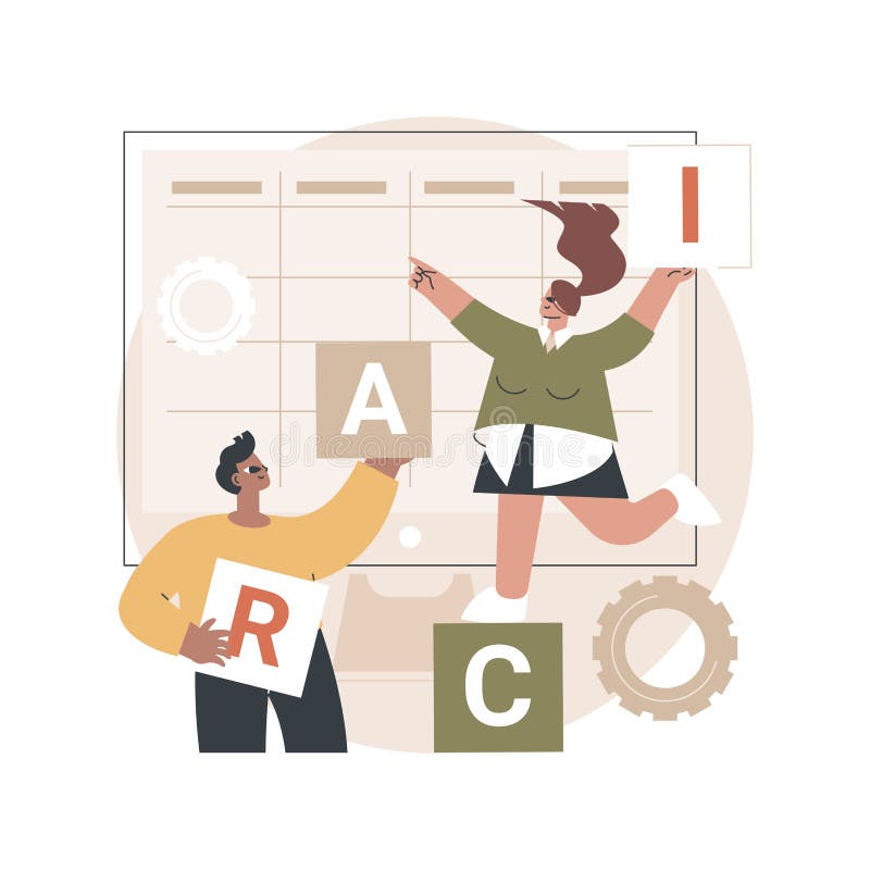 RACI Matrix Abstract Concept Vector Illustration. Stock Vector ...