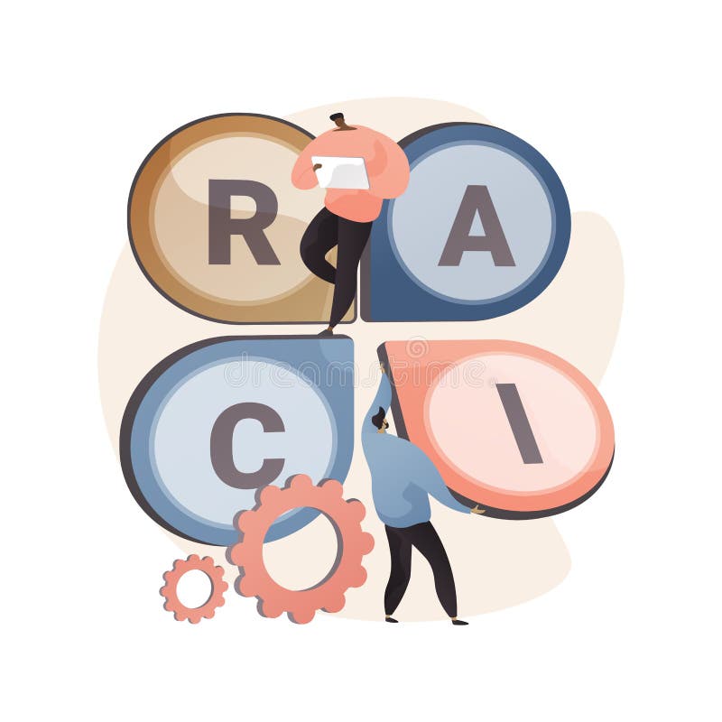 RACI Matrix Abstract Concept Vector Illustration. Stock Vector ...