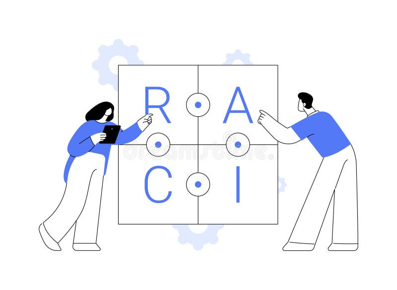 RACI Matrix Abstract Concept Vector Illustration. Stock Vector ...