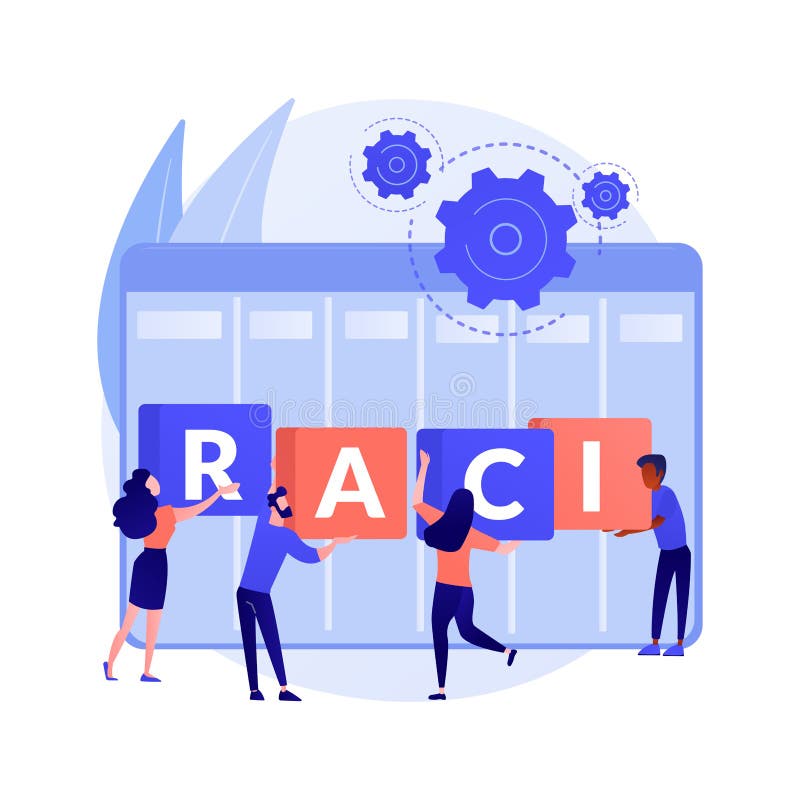 RACI Matrix Abstract Concept Vector Illustration. Stock Vector ...