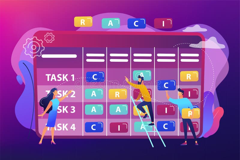 RACI Matrix Concept Landing Page. Stock Vector - Illustration of ... RACI Matrix Concept Landing Page. Stock Vector - Illustration of ...
