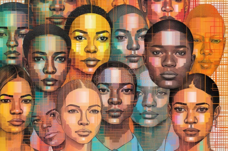 Racial Bias in Facial Recognition Technology - Generative AI Stock ... Racial Bias in Facial Recognition Technology - Generative AI Stock ...