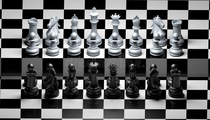 Racial divide chess pieces stock illustration. Illustration of chess ...
