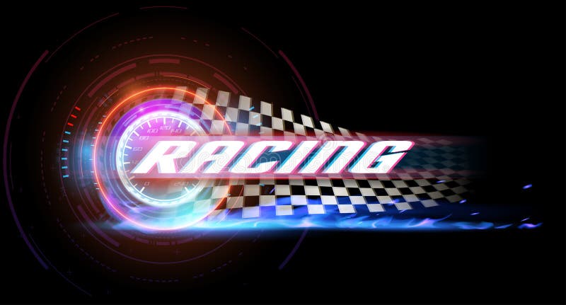 Racing banner stock vector. Illustration of checkered - 65834059
