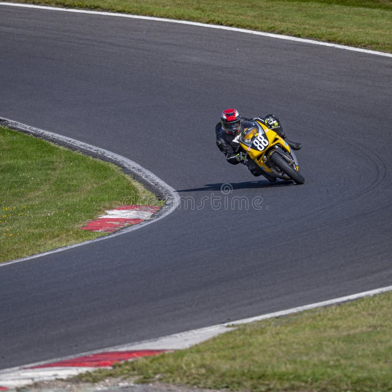 Bike Cornering at Full Speed Stock Image - Image of full, cornering ...