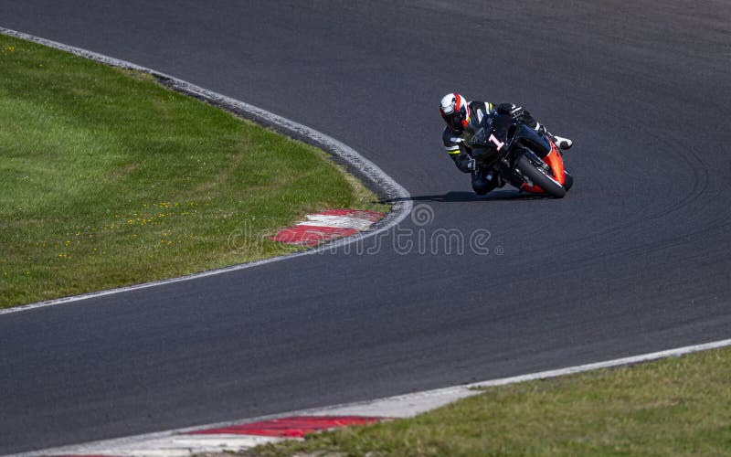 Bike Cornering at Full Speed Stock Image - Image of full, cornering ...
