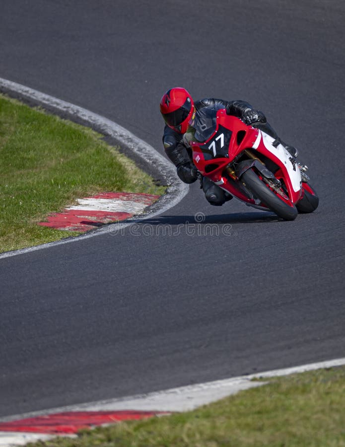 Bike Cornering at Full Speed Stock Image - Image of full, cornering ...