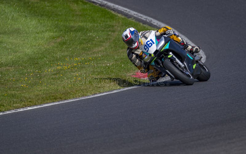 Bike Cornering at Full Speed Stock Image - Image of full, cornering ...