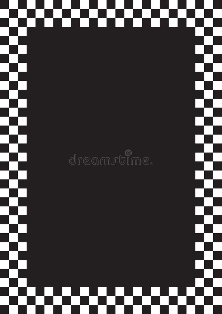 Racing Checkered Flag Border Stock Illustrations – 169 Racing Checkered ...