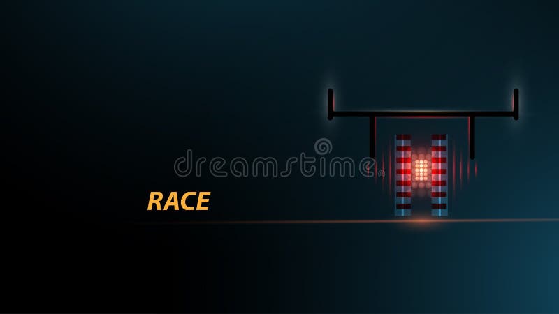 Racing Car Backlight. F1 Spotlight Stock Vector - Illustration of ...