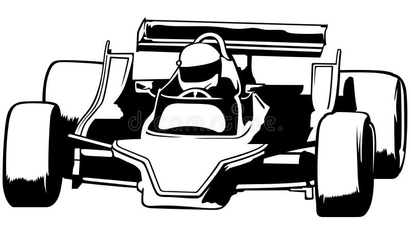 Formula One Car Outline Stock Illustrations – 870 Formula One Car ...