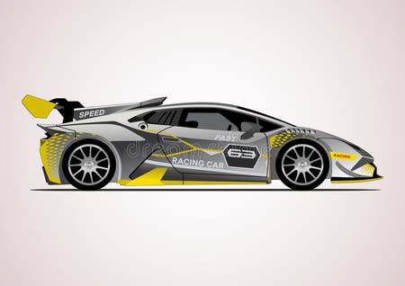 Lamborghini Huracan Side View Stock Illustrations – 12 Lamborghini ...