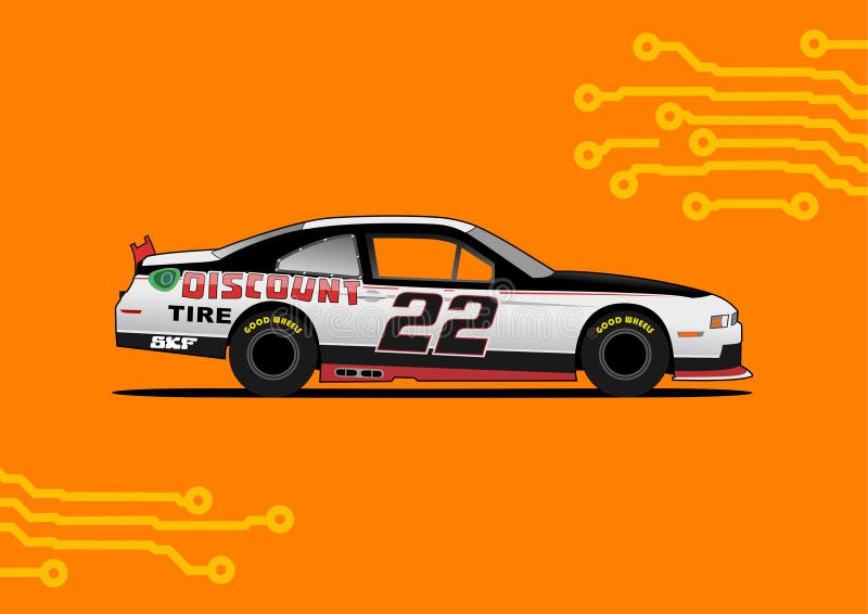 Racing car stock vector. Illustration of vector, nascar - 219348334