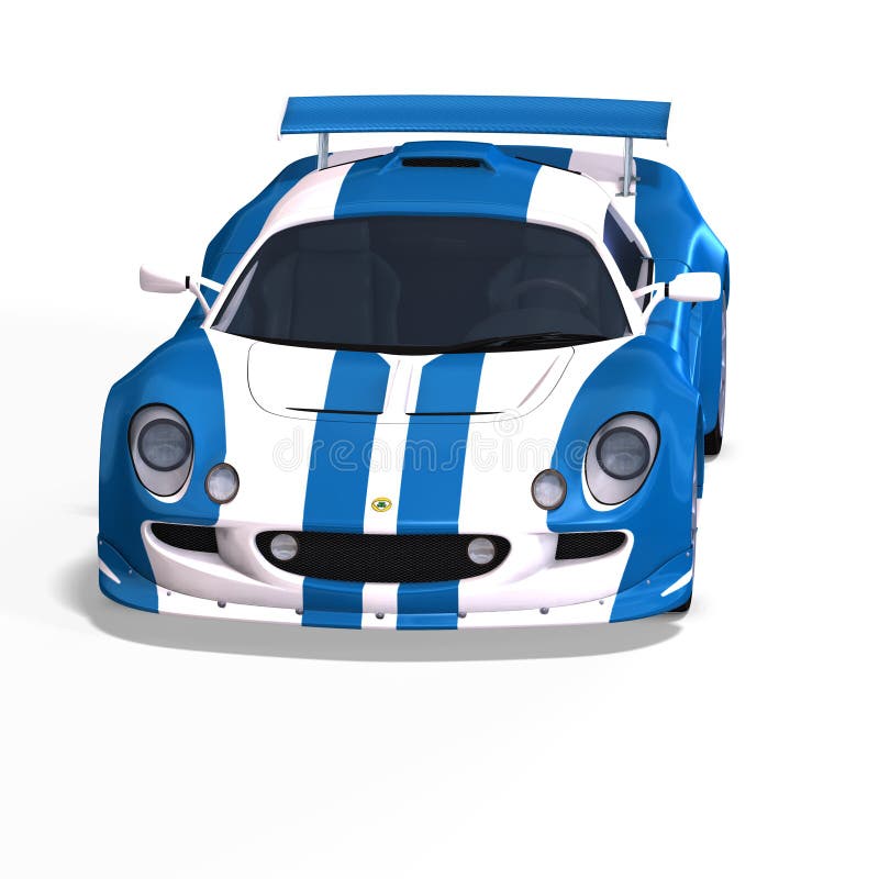 Yellow fantasy racing car stock illustration. Illustration of rallye ...