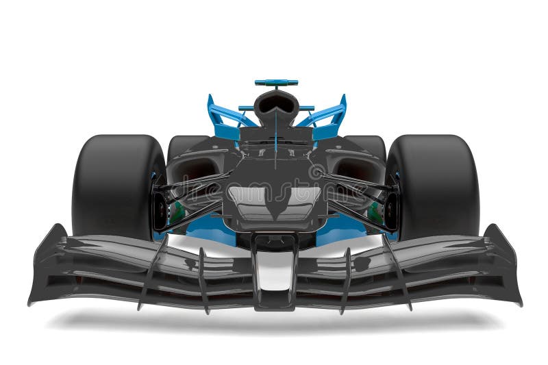 Racing car front view stock illustration. Illustration of recharge ...