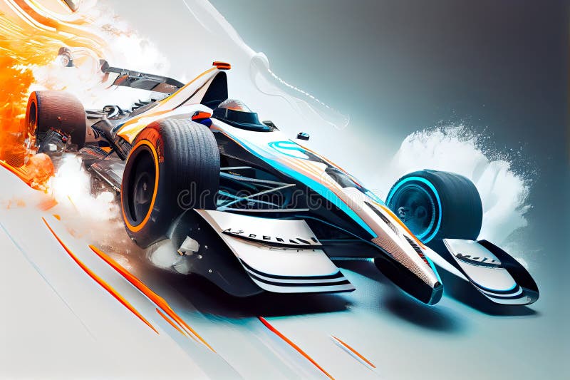 Racing Car at High Speed. Generative AI, Generative, AI Stock Photo ...