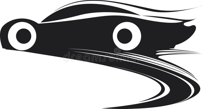 Fast moving car stock vector. Illustration of power, isolated - 26881762