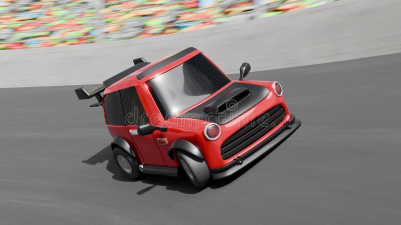 Racing Car Loop 3D Animation Stock Footage - Video of looping, movement ...