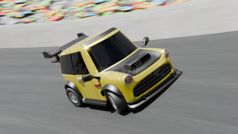 Racing Car Loop 3D Animation Stock Video - Video of loop, cinematic ...