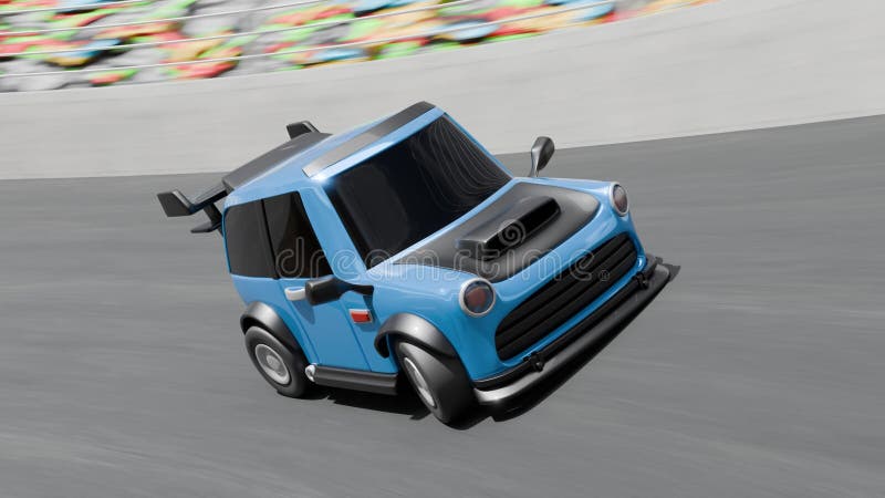 Racing Car Loop 3D Animation Stock Footage - Video of loop, racing ...