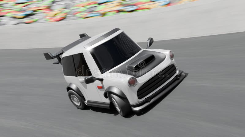 Racing Car Loop 3D Animation Stock Video - Video of cartoon, dynamic ...