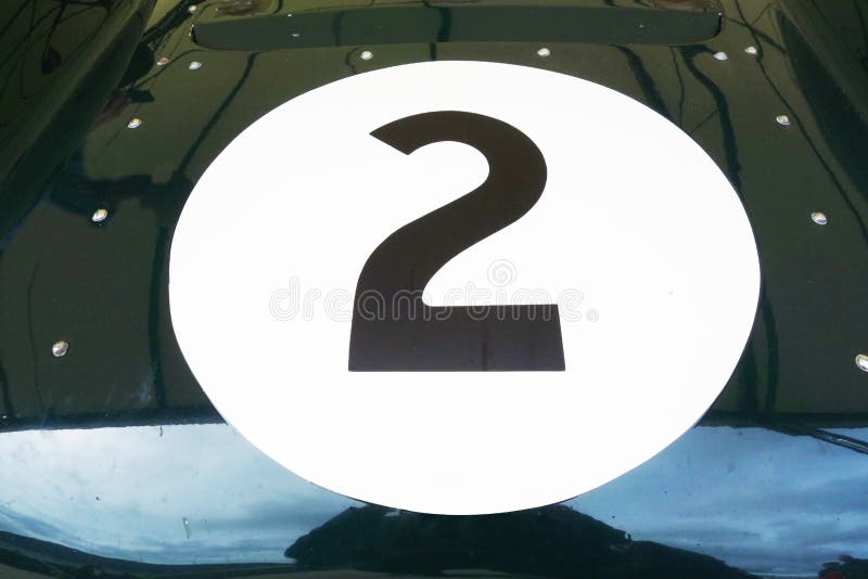Racing Number 2 stock photo. Image of white, autoracing - 100343620