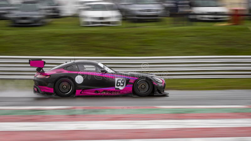 Racing Car stock photo. Image of corner, extreme, motorsport - 212193866