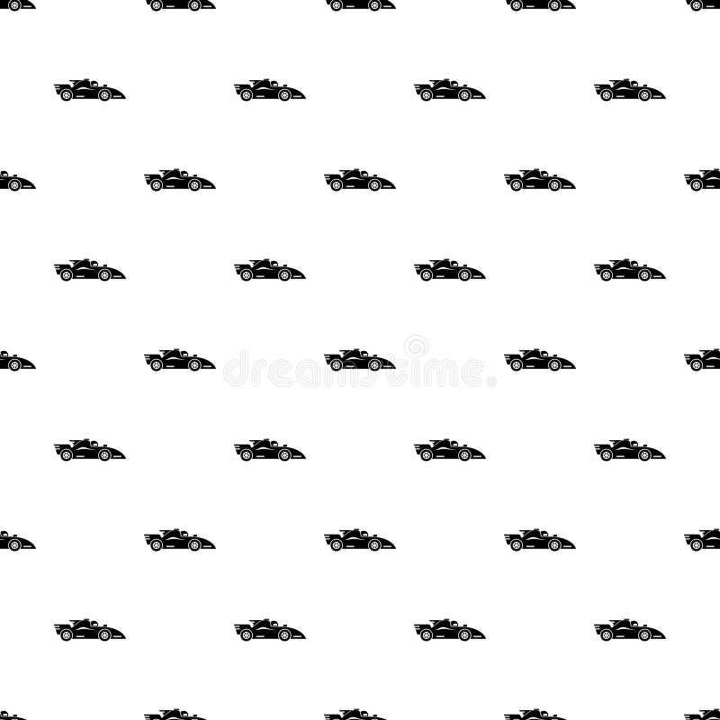 Racing Car Pattern Vector Seamless Stock Vector - Illustration of ...