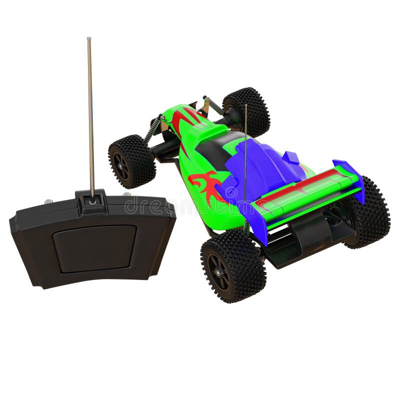Racing Car with Remote Control Back View Isolated Background 3d ...