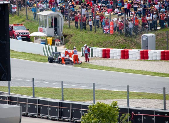 The Racing Car Take Off from Line in Sandy Zone Editorial Photo - Image ...