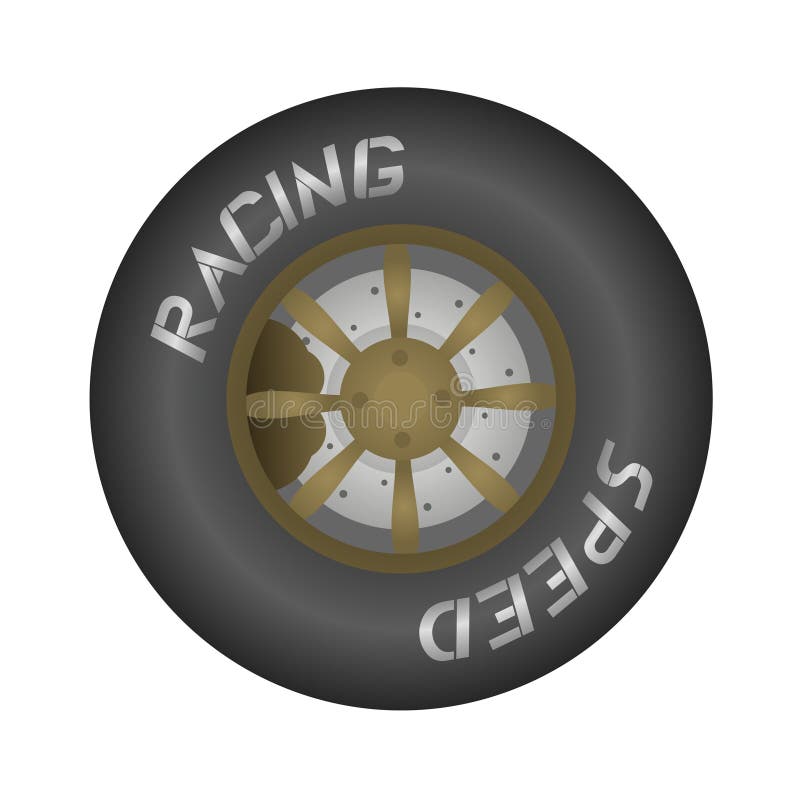 Racing car tire stock vector. Illustration of rubber - 115901228