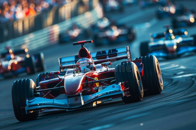 Racing car on the track stock photo. Image of race, racing - 347515864