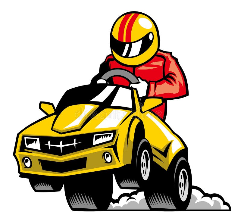 Race Car Driver stock vector. Illustration of strip, staring - 17272811