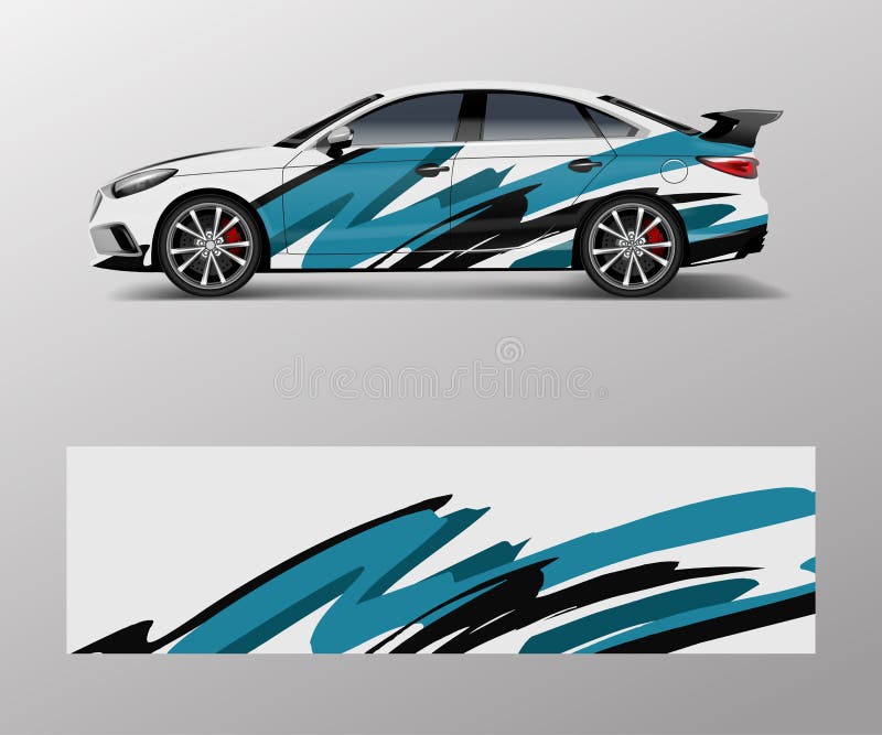 Racing Car Wrap Design. Wrap Design for Custom Sport Car Stock Vector ...