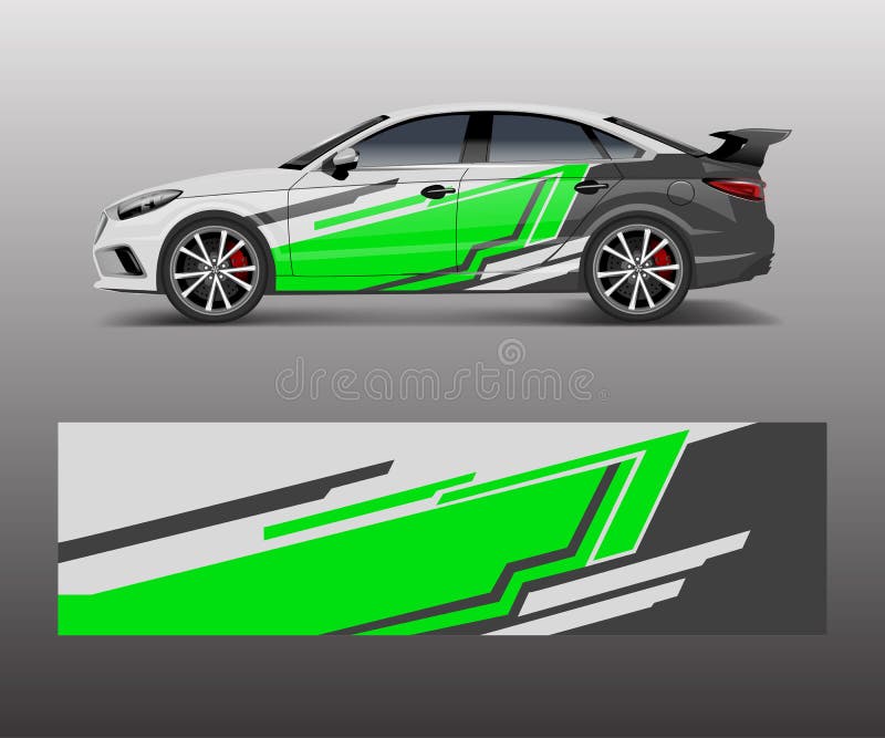 Racing Car Wrap Design. Wrap Design for Custom Sport Car Stock Vector ...