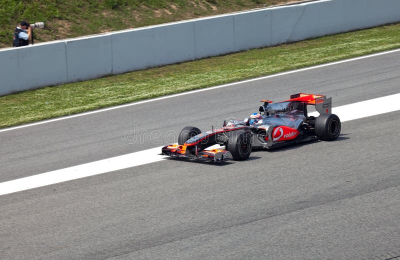 Racing Cars on a Circuit during the Formula 1 Editorial Stock Photo ...