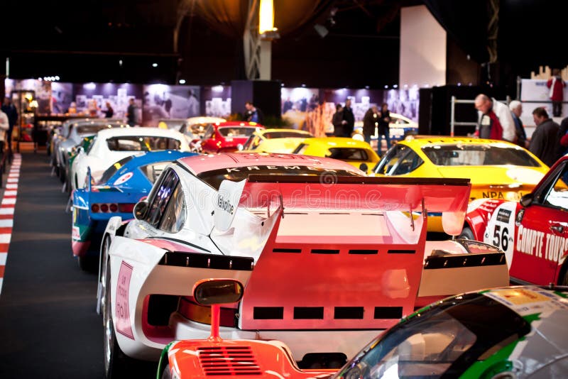 Racing cars on display editorial photography. Image of tunning - 22737712