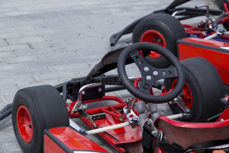 Car Racing Cart Child Ride on the Track Stock Photo - Image of fast ...