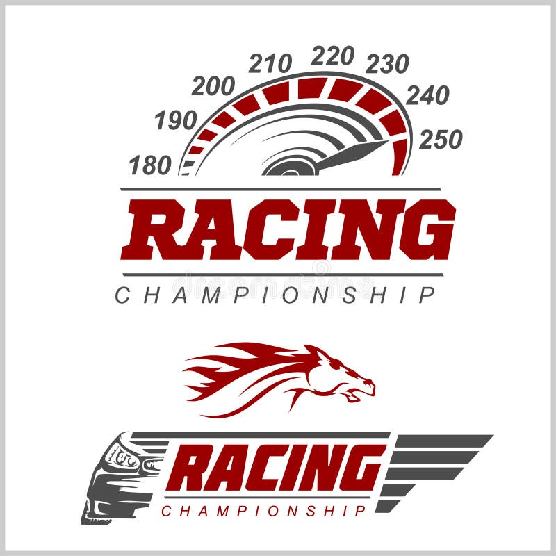 Racing Icons stock vector. Illustration of text, bike - 19240224