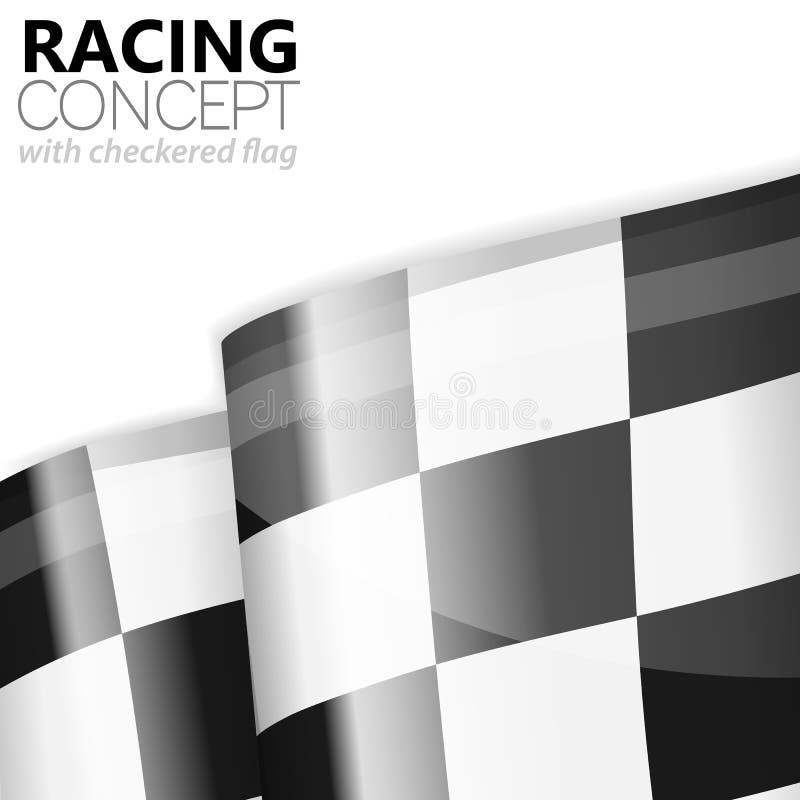 Waving checkered flag stock photo. Image of checkered - 20038346